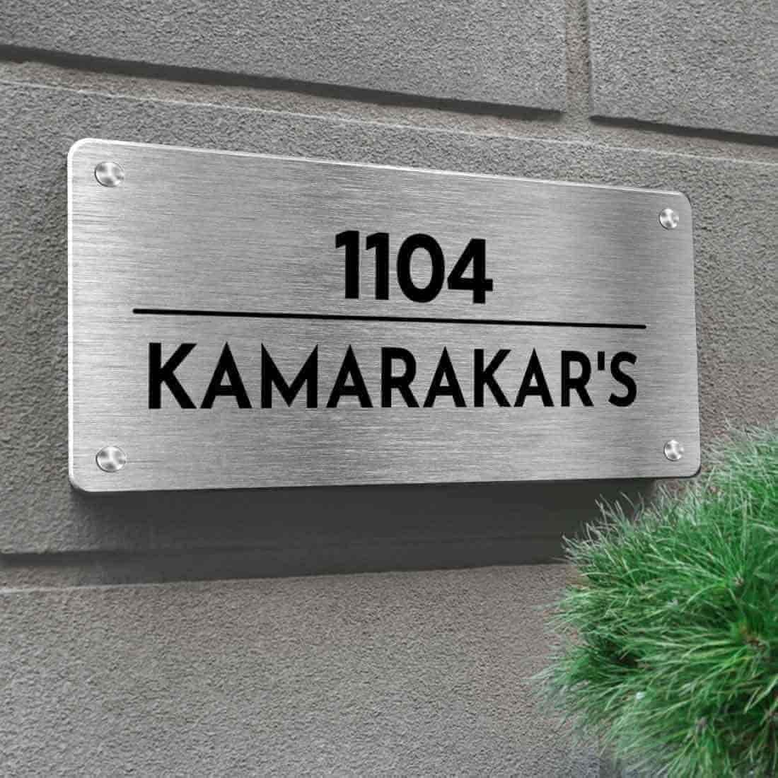 Stainless Steel Wall Mounted Nameplate in Delhi at ₹ 500 / Pc by Shri ...