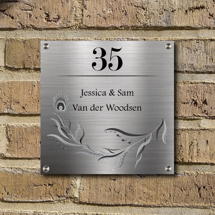 Stainless Steel House Name Plate in Pune at ₹ 25 - ₹ 100 / In by ...