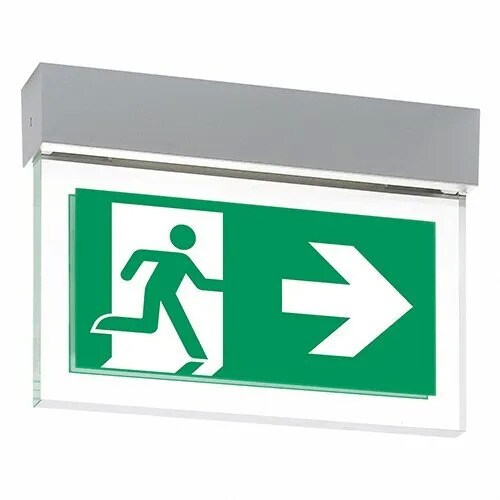 Stainless Steel Rectangular Led Fire Exit Signage in Delhi at best ...