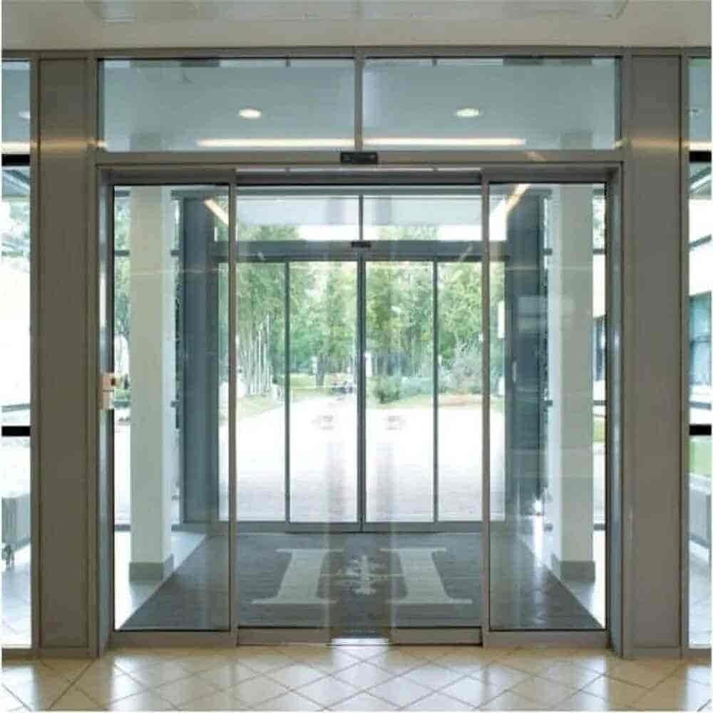 Transparent Automatic Glass Door Silver (10mm) in Delhi at ₹ 150 / Sq ...
