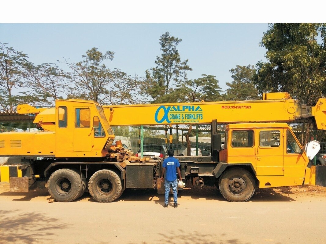 Terrain Crane Truck: 50 Ton Steel Diesel Mobile Crane in Bangalore at ...