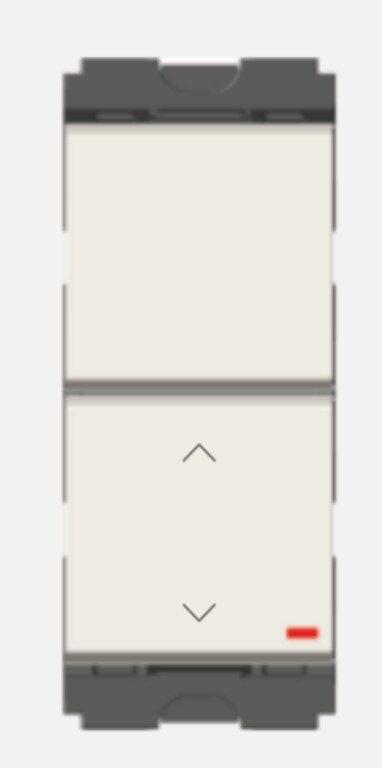 Vertical Switches - 2 Gang - Both switches 6A 1 way - 2 Module Frost ...
