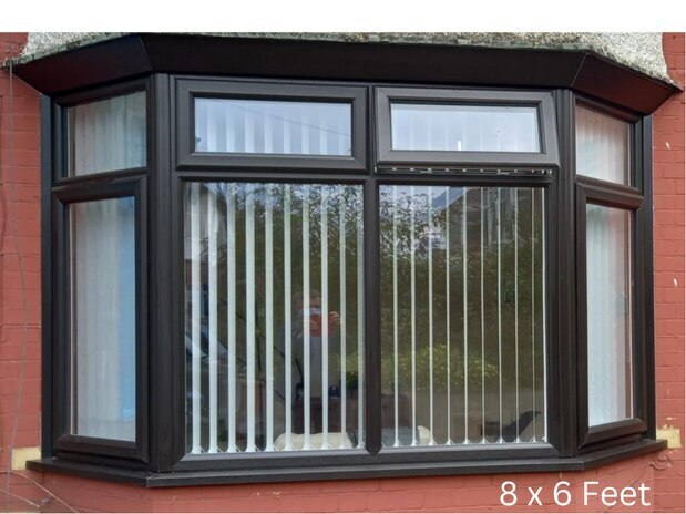UPVC Bay Window (8x6 Feet,Black) in Delhi at ₹ 300 - ₹ 1,500 / Sq.ft by ...
