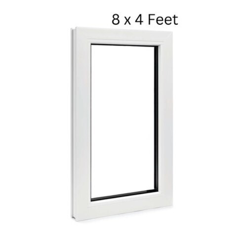 UPVC Fixed Window (8x4 Feet,White) in Delhi at ₹ 300 - ₹ 1,500 / Sq.ft ...