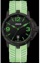 Venus Chroma Collection VE-1312A2-22G-R10 Quartz Time Date 44mm Black ...