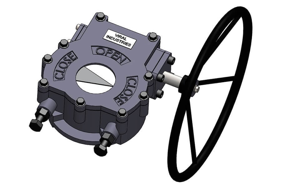 Viral Quarter Turn Worm Gearbox Hand Wheel Operation in Ahmedabad at ...