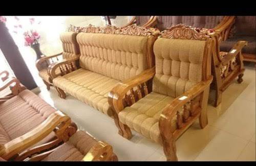 Carved teak wood sofa set store