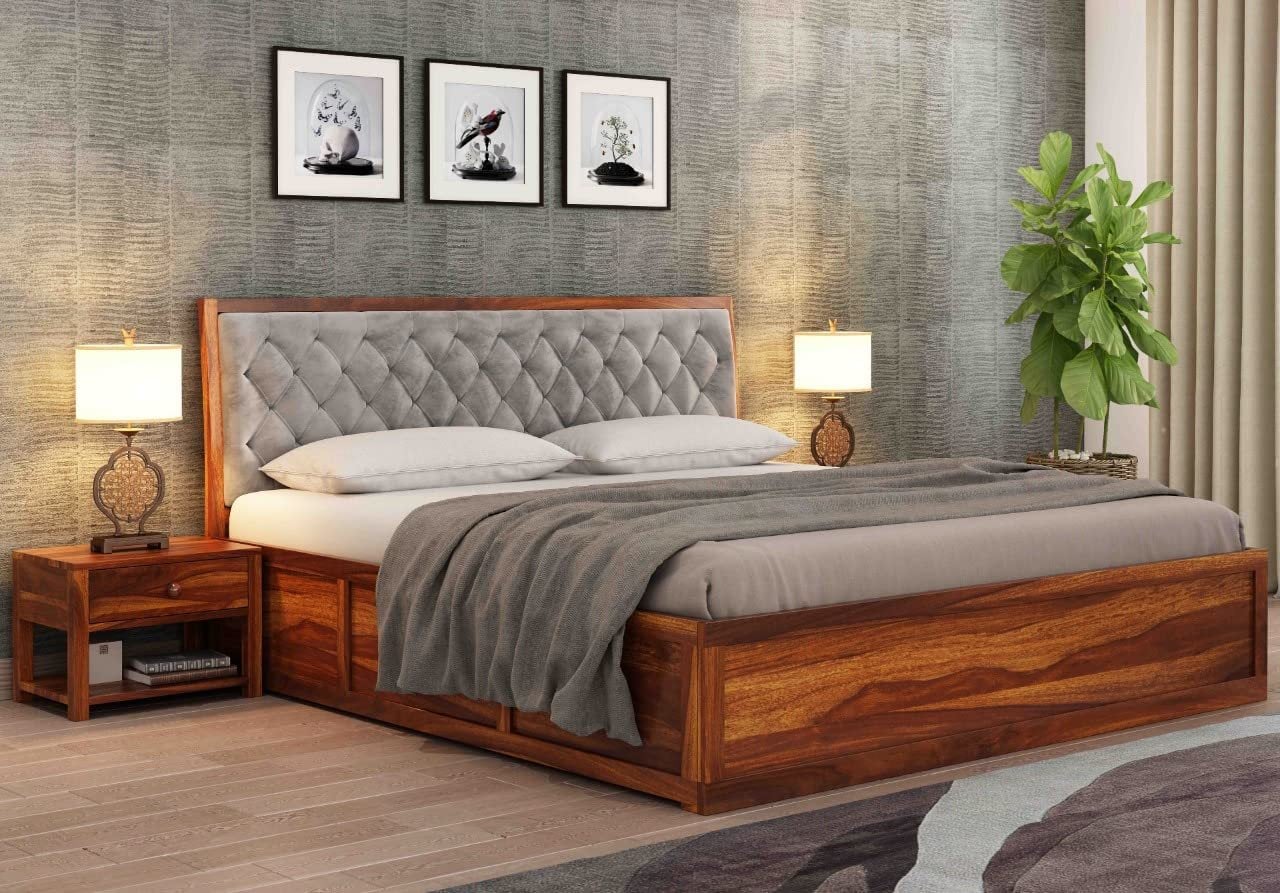 Wooden Double Bed with Storage 2.08L x 1.88W x 0.99H Meter in Delhi at ...