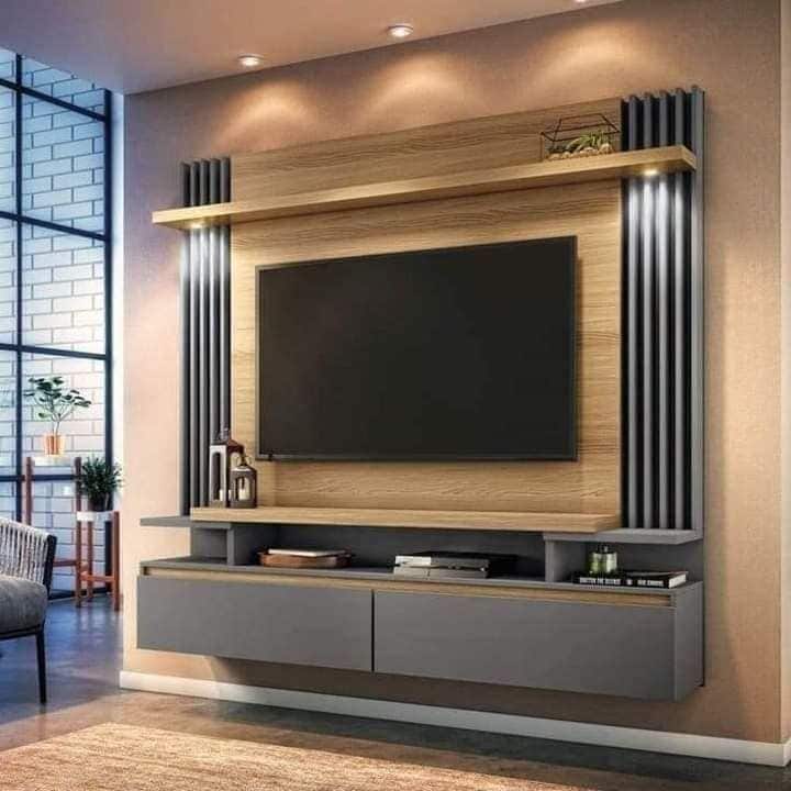 Wall fixed tv cabinet store