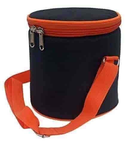 Zip Closure Polyester Lunch Bag ( Black and Orange) in Chennai at ₹ 100 ...