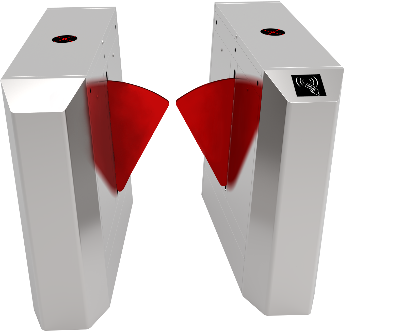 ZKTECO FBL200 Single Lane Flap Barrier Turnstile in Greater Noida at ...
