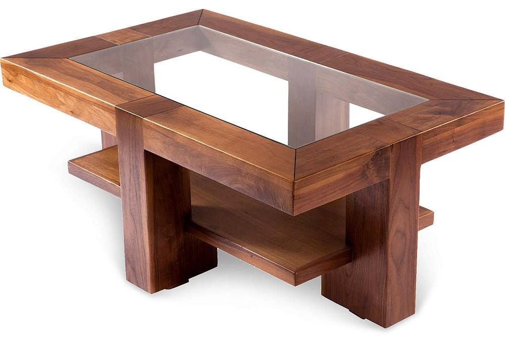 Glass Top Tipoi Wooden Coffee Table in Mumbai at best price by Living Style Justdial