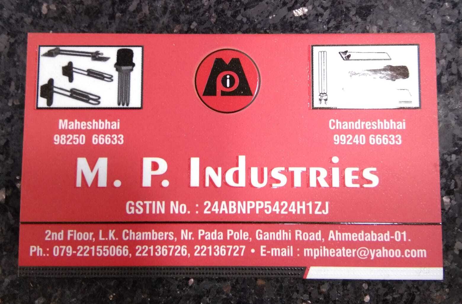 M P Industries Heaters in Gandhi Road, Ahmedabad - Best Heating ...