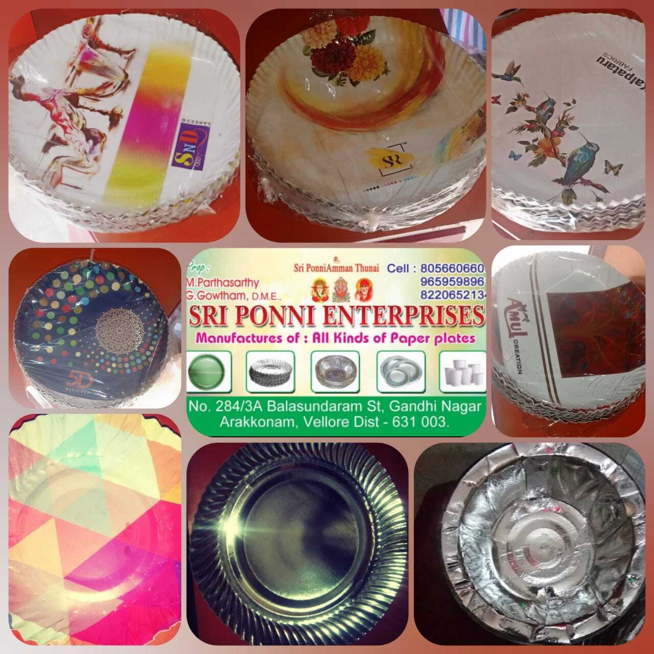 Sri Ponni Enterprises Paper Plates Manufacturing in Kainoor, Ranipet ...