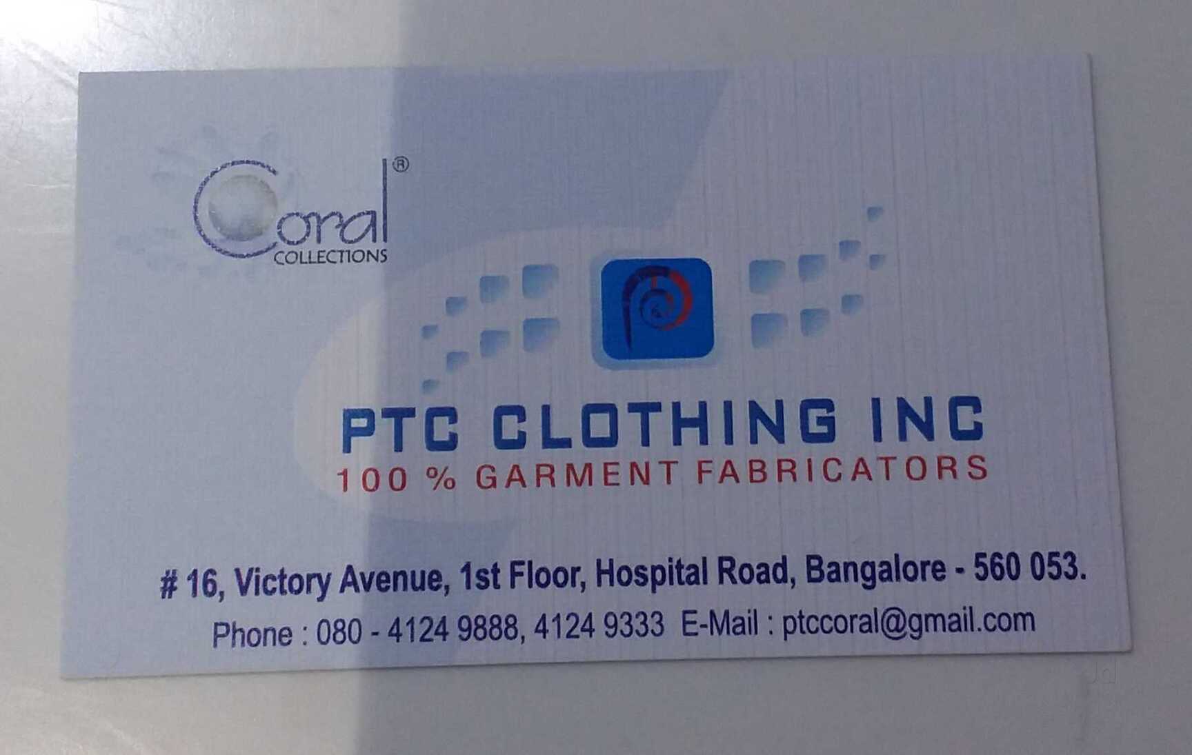 Ptc Clothing INC in Chickpete, Bangalore - Best Readymade Garment ...
