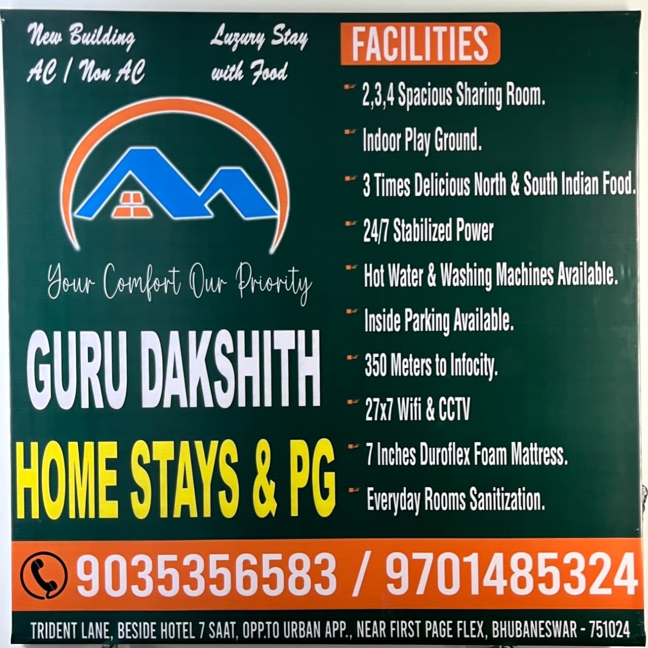 Guru Dakshith Home Stays & Paying Guest in Chandaka,Bhubaneshwar - Best ...