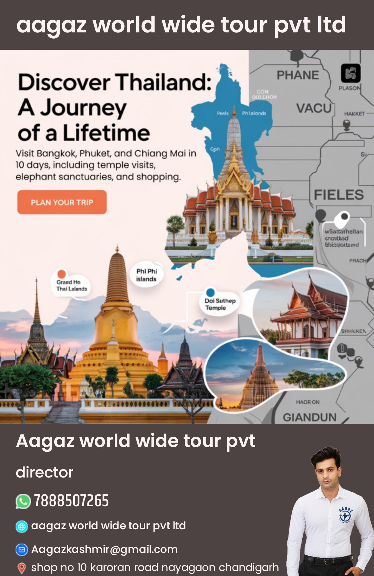 Aagaz World Wide Tour Pvt Ltd in Nayagaon,Chandigarh - Best Travel ...