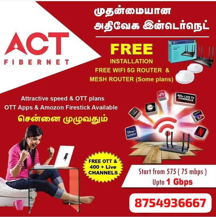 Top Internet Service Providers Ap FiberNet in Kanathur Sholinganallur ...
