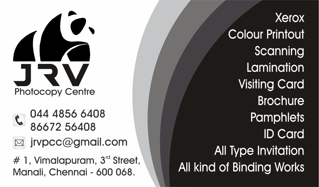 JRV Photocopy Centre in Manali, Chennai - Best Printing Services For ...