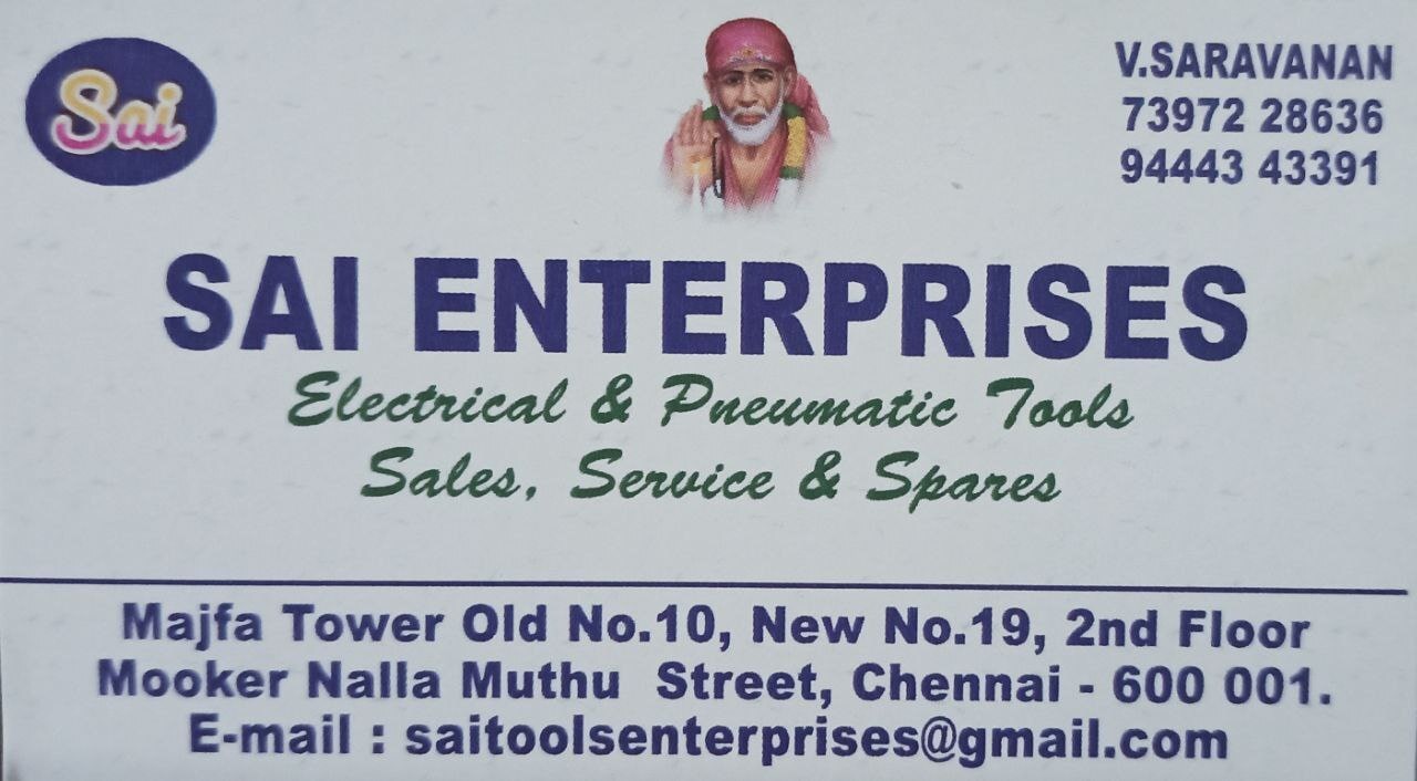 Sai Enterprises in Chennai - Best Pneumatic Tool Dealers in Chennai ...