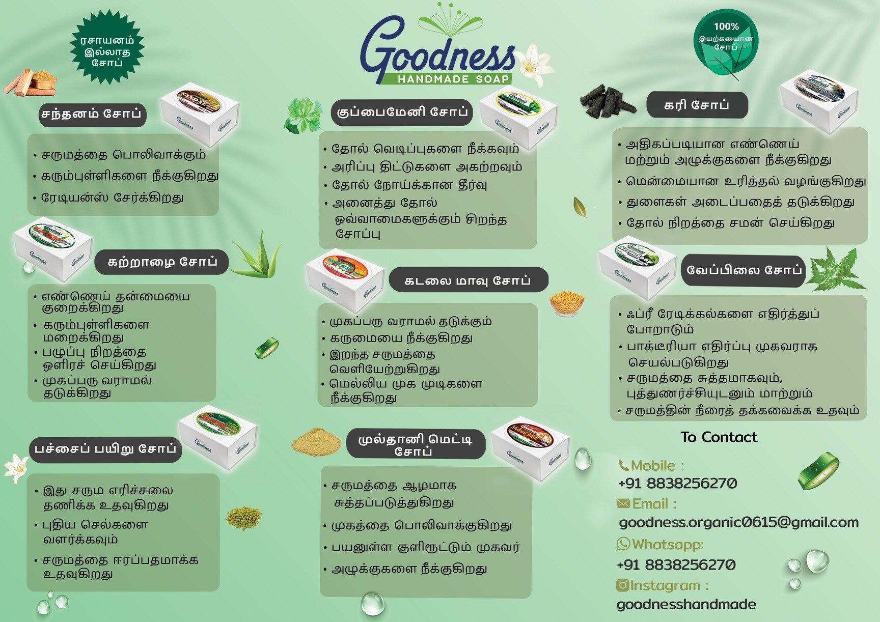 Goodness Natural Products in Kannagi Nagar, Chennai - Best Soap ...