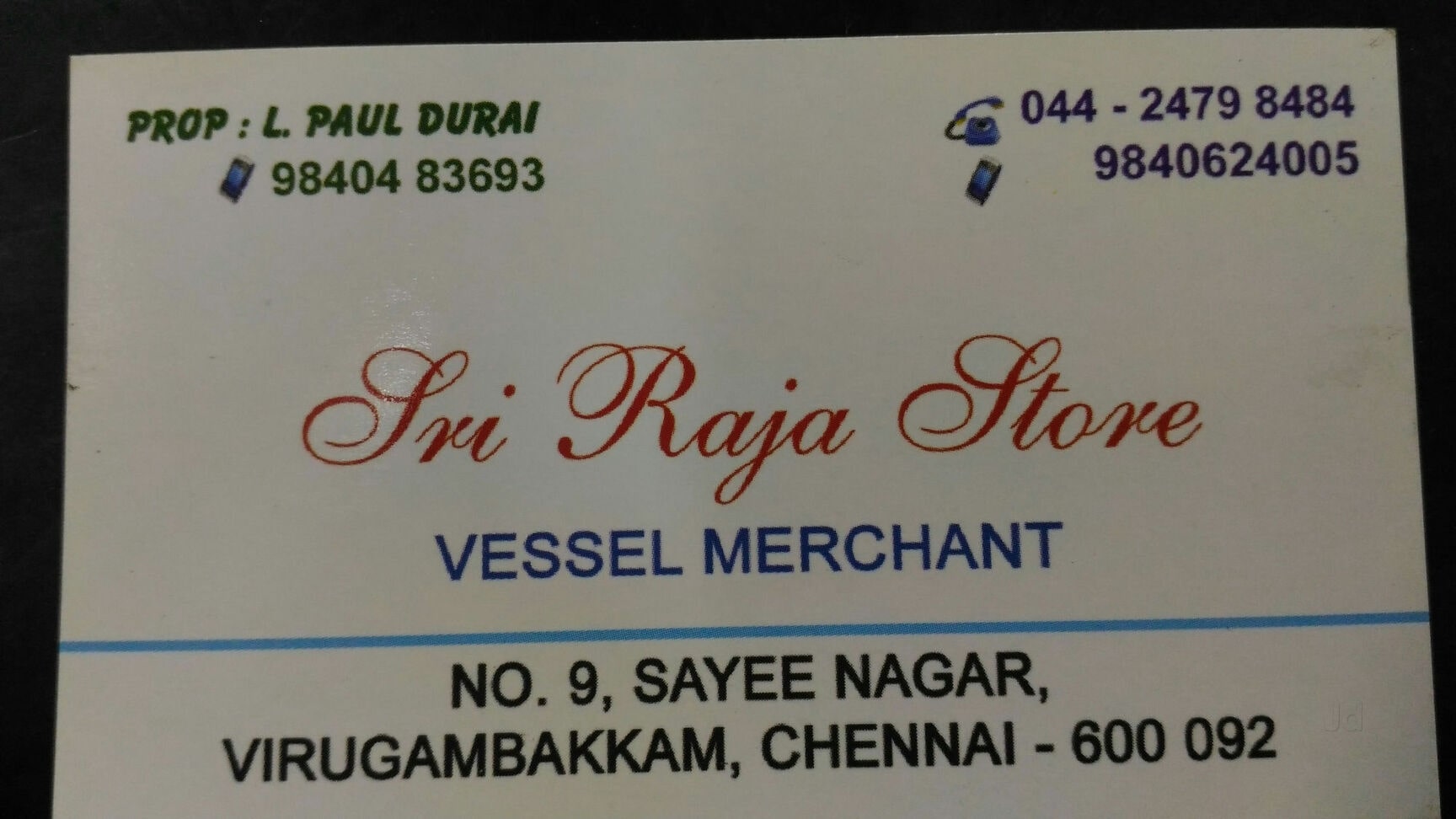 Sri Raja Stores in Virugambakkam, Chennai - Best Industrial Vessel ...