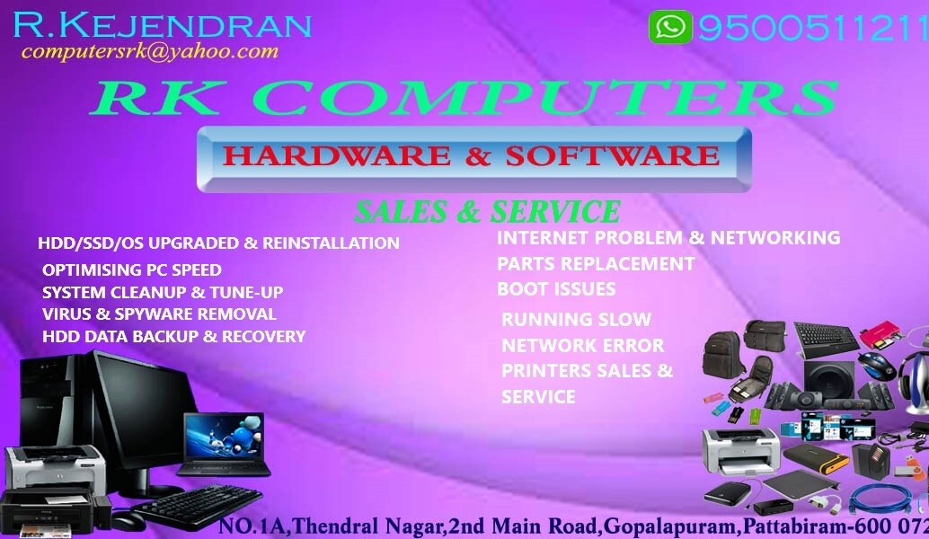 Rk Computers Sales & Service in Pattabiram, Chennai - Best Laptop ...