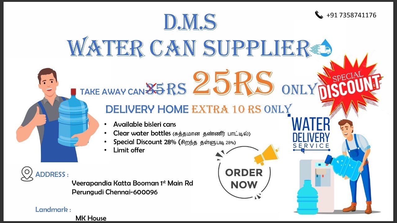 Dms Water Suppliers in Elim Nagar, Chennai - Best Mineral Water ...