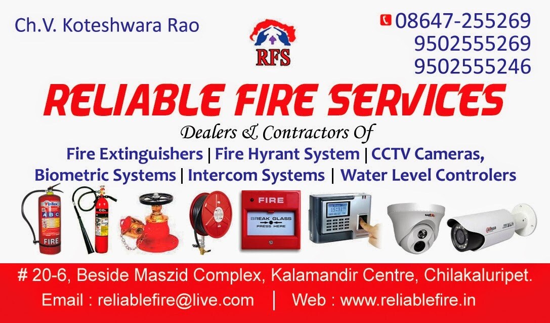 Reliable Fire Services in Sivalayam Street, Chilakaluripeta - Best Fire ...