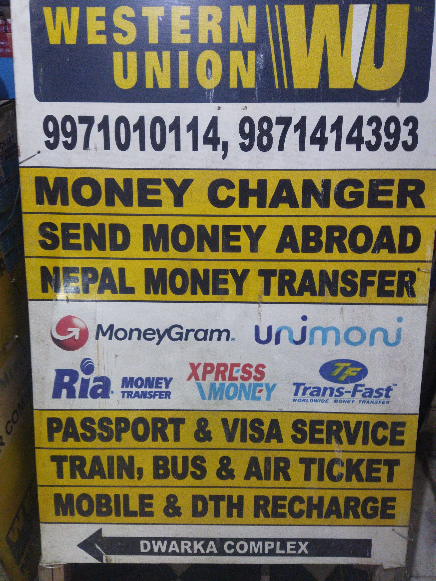 Western Union in Dwarka Delhi Money Transfer Agencies near me in Delhi Justdial