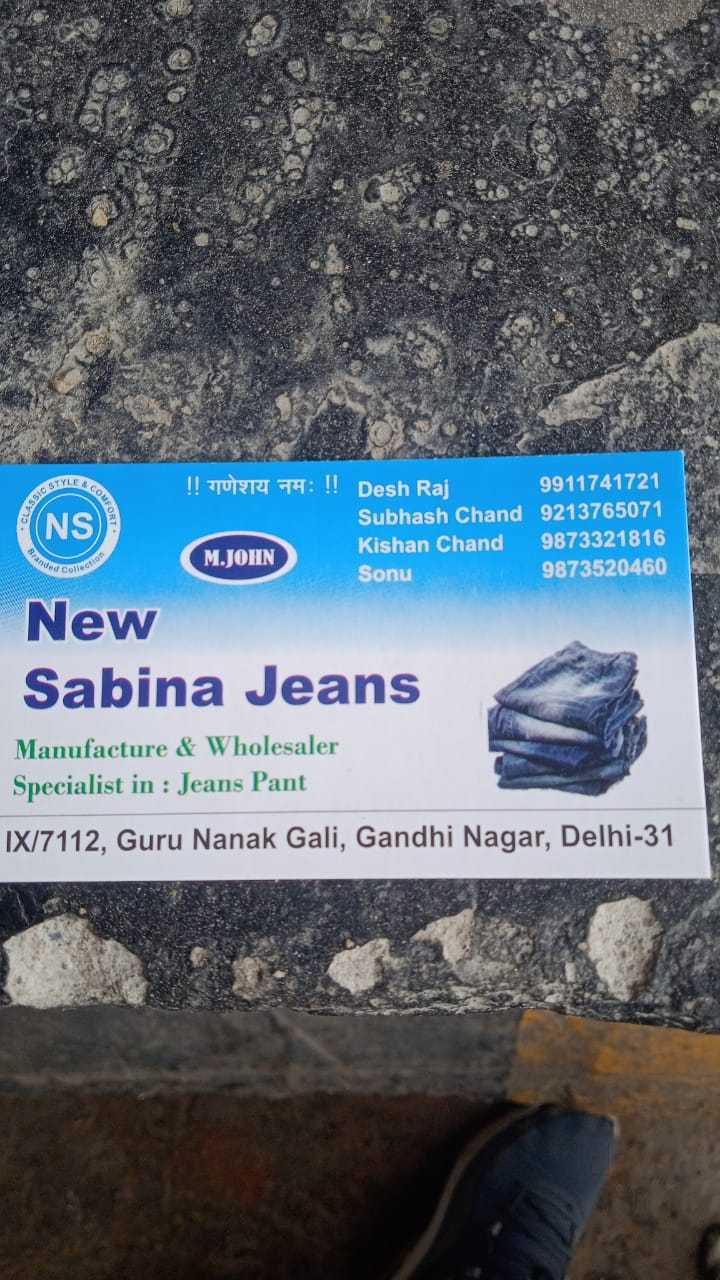 New Sabina Jeans in Gandhi Nagar, Delhi - Best Jeans Manufacturers in ...