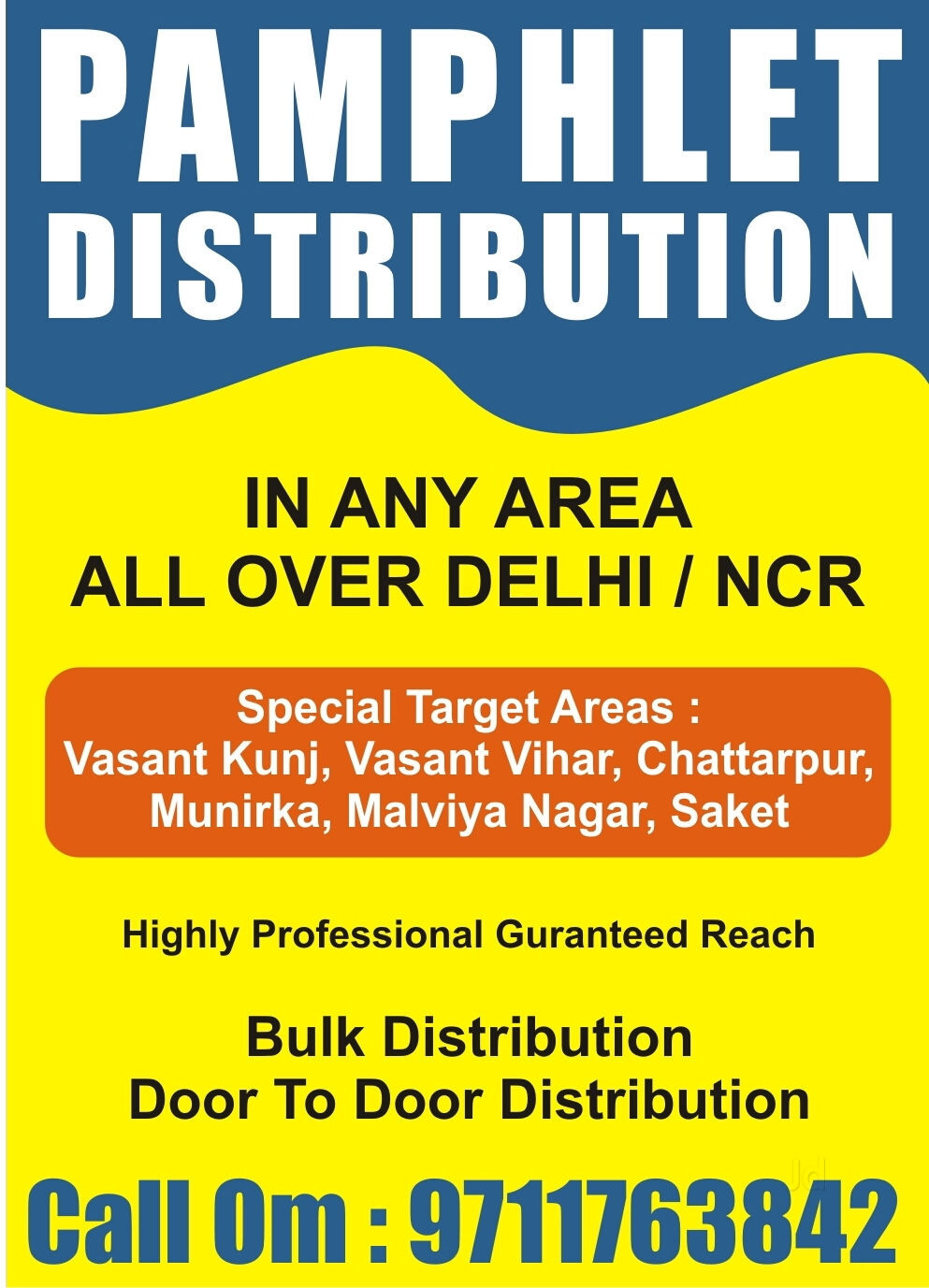 Om Pamphlet Distribution in Chattarpur, Delhi - Best Pamphlet ...