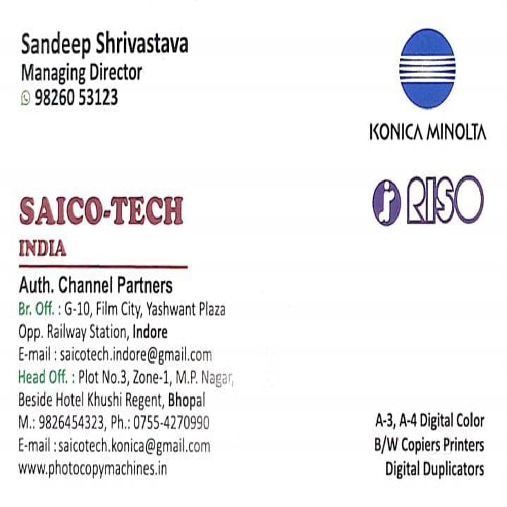 Saico Tech ( INDIA ) in Pithampur, Dhar - Best Photocopier Dealers in ...