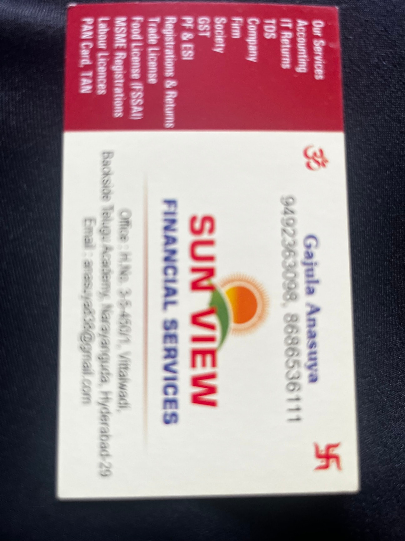 Sun View Financial Services in Gachibowli, Hyderabad - Best Food Safety ...