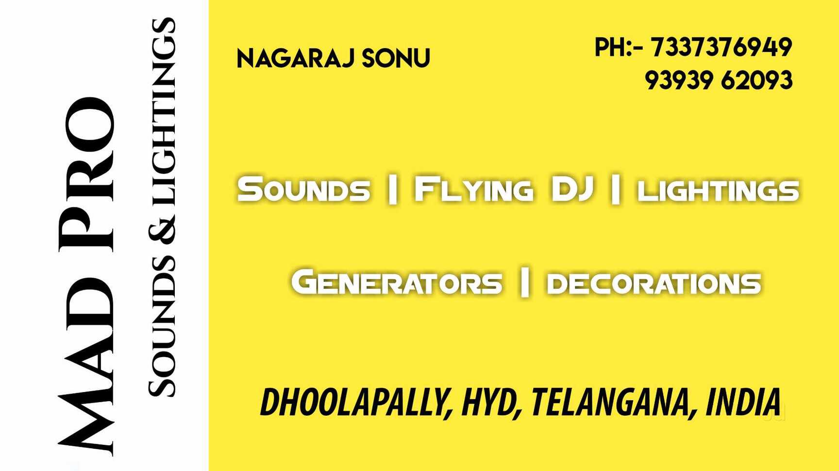 Mad Pro Sounds Lightings in Abids, Hyderabad - Best Audio Equipment ...