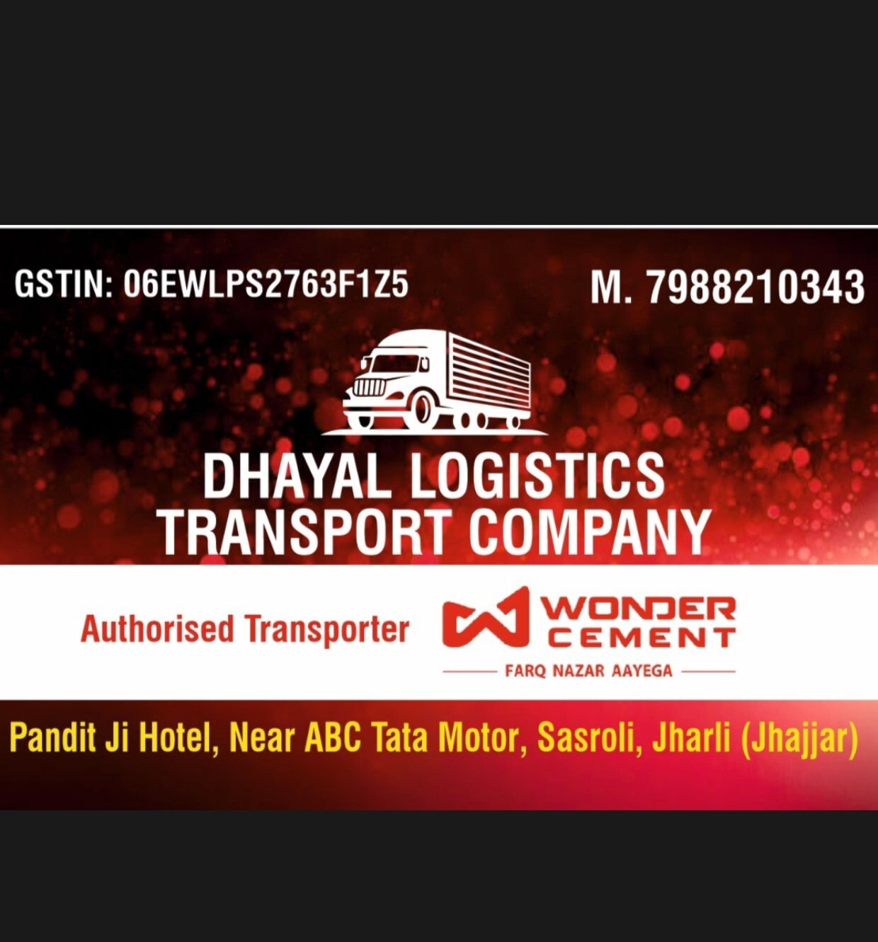 Dhayal Logistics Transport Company in Jharli, Jhajjar - Best ...
