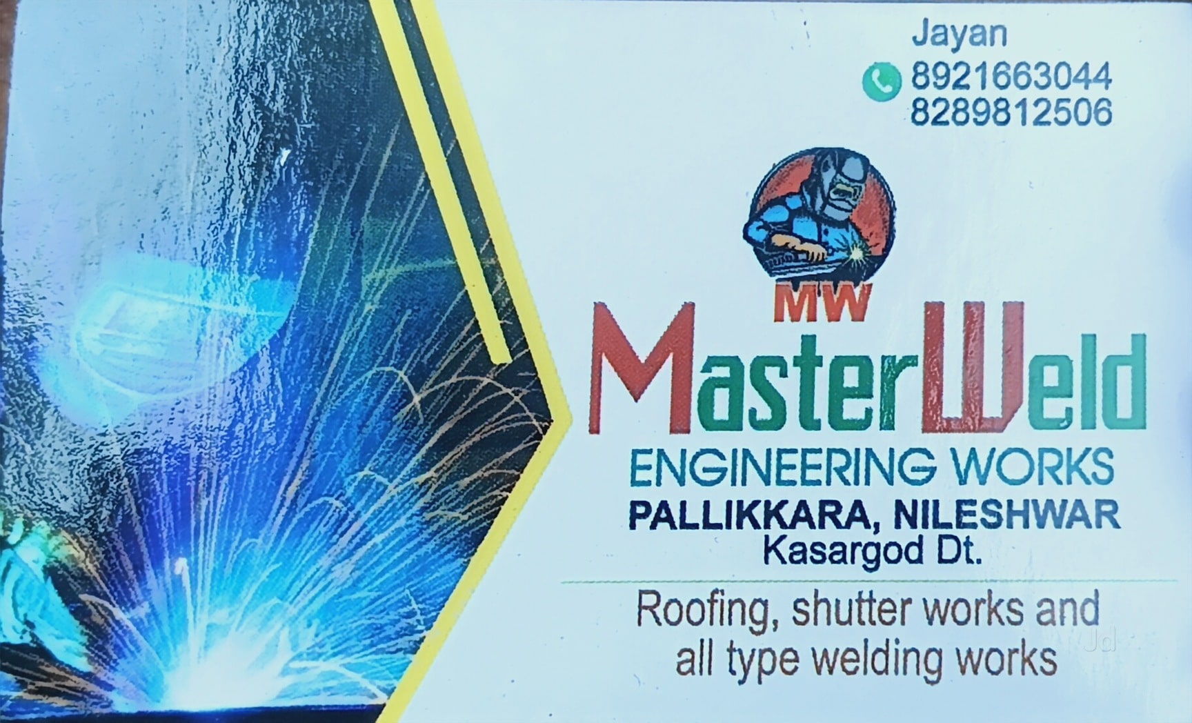 Master Weld Engineering works in Nileshwar, Kasaragod - Best MIG ...
