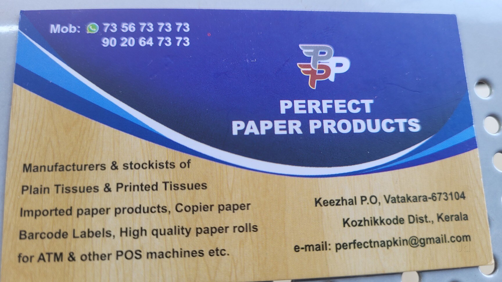 Perfect paper products in Kozhikode - Best Kitchen Tissue Roll ...