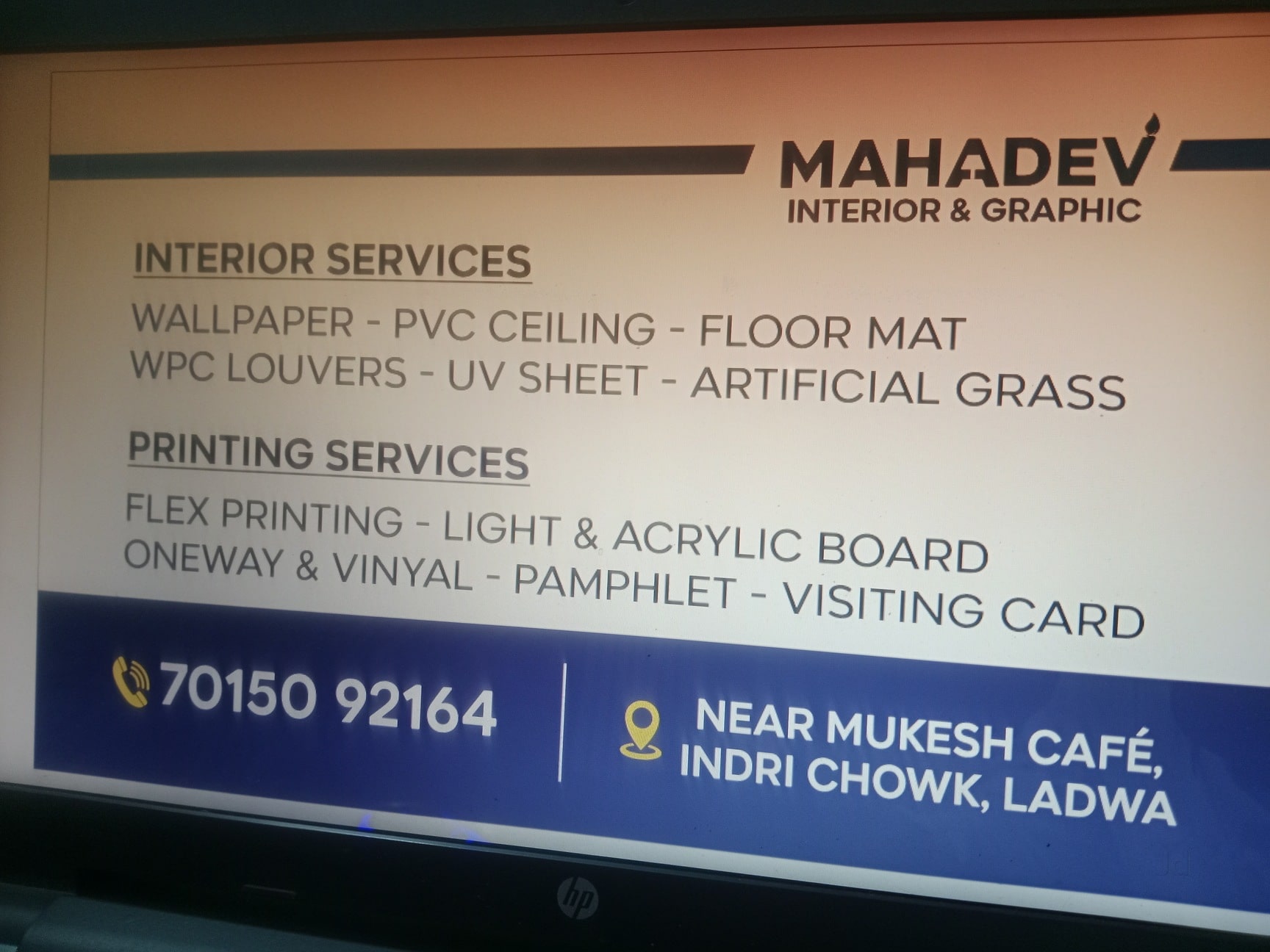 Mahadev Interior & Graphic in Ladwa, Kurukshetra - Best Flex Printing ...