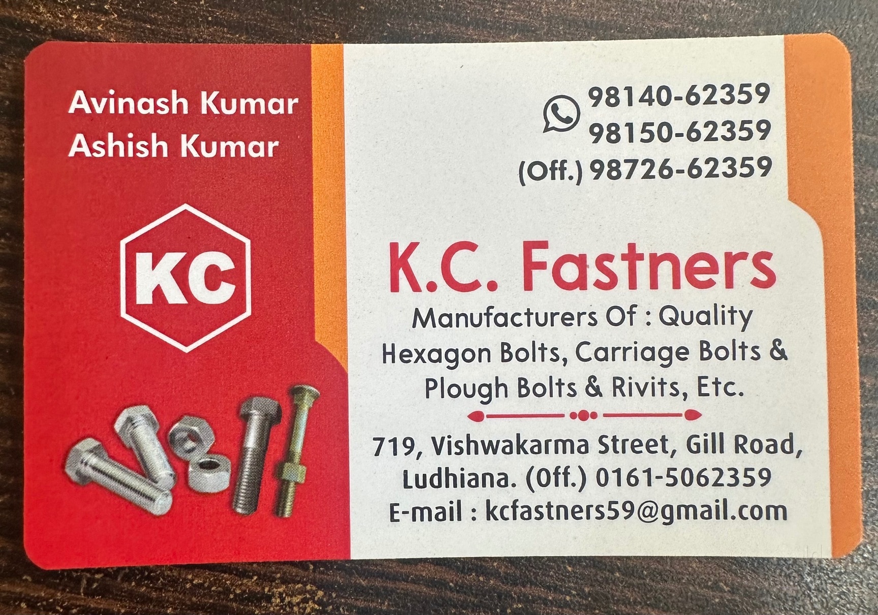 K.C FASTNERS in Gill Road, Ludhiana - Best Nut Bolt Manufacturers in ...