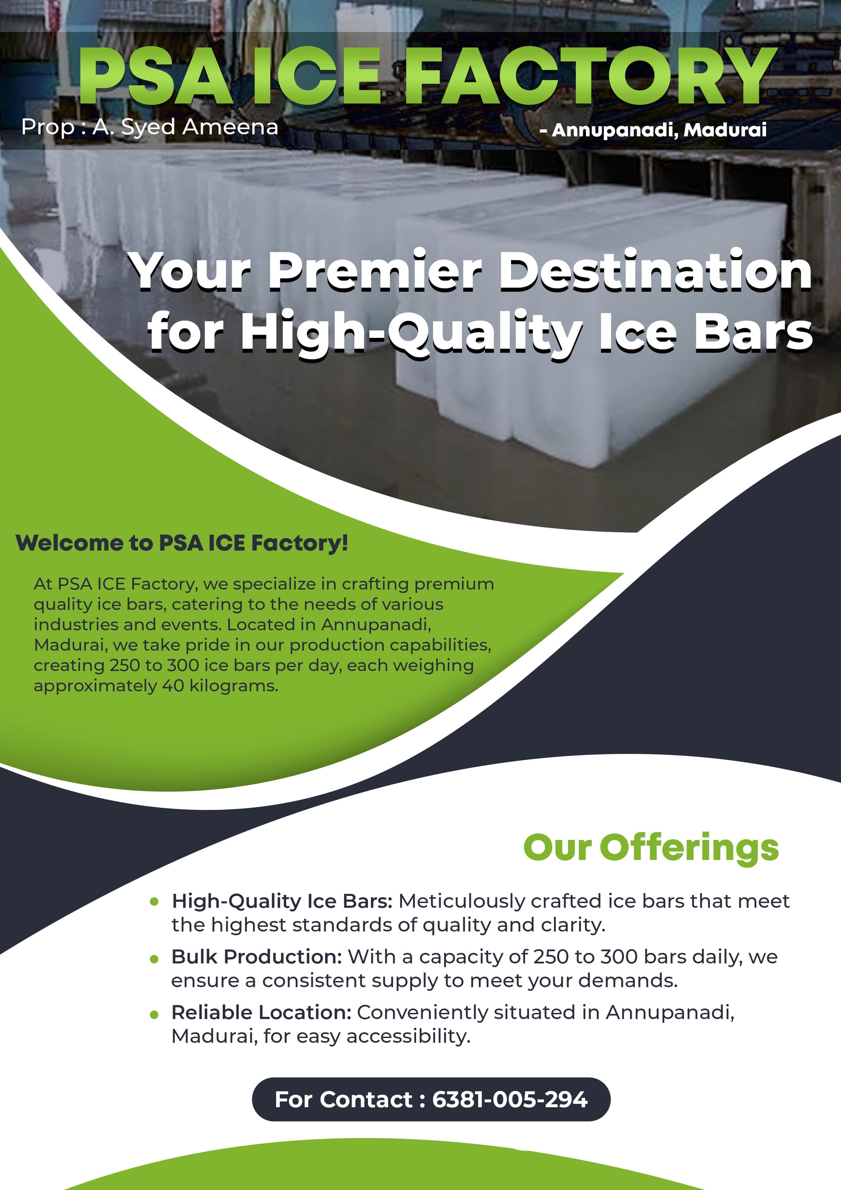 Psa Ice Factory in Anuppanady, Madurai - Best Ice Dealers in Madurai ...