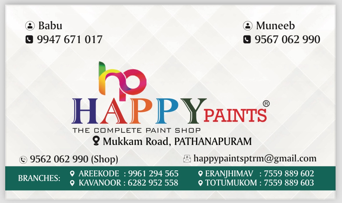 Happy Paints in Pathanapuram, Malappuram - Best Paint Dealers in ...