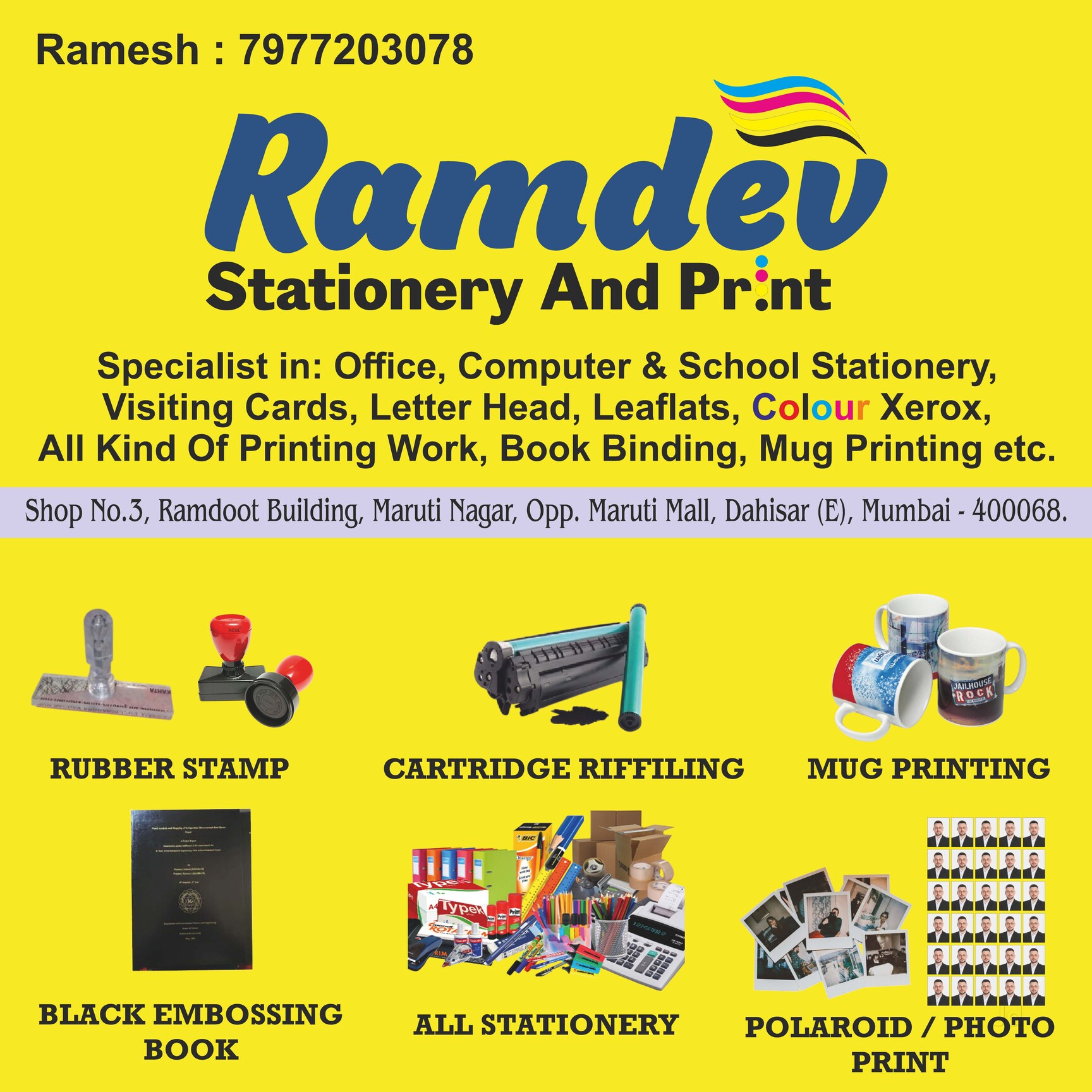 Ramdev Stationery And Print in Dahisar East, Mumbai - Best Printing ...