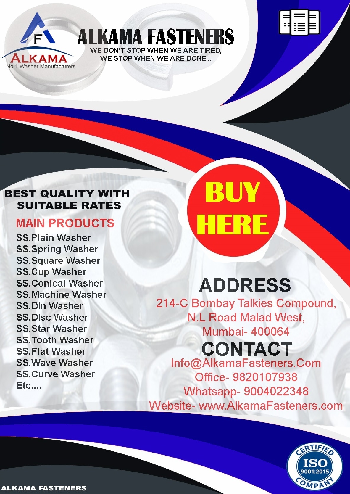 Alkama Fasteners - Trusted by 1508+ Buyers - Malad West in Mumbai ...