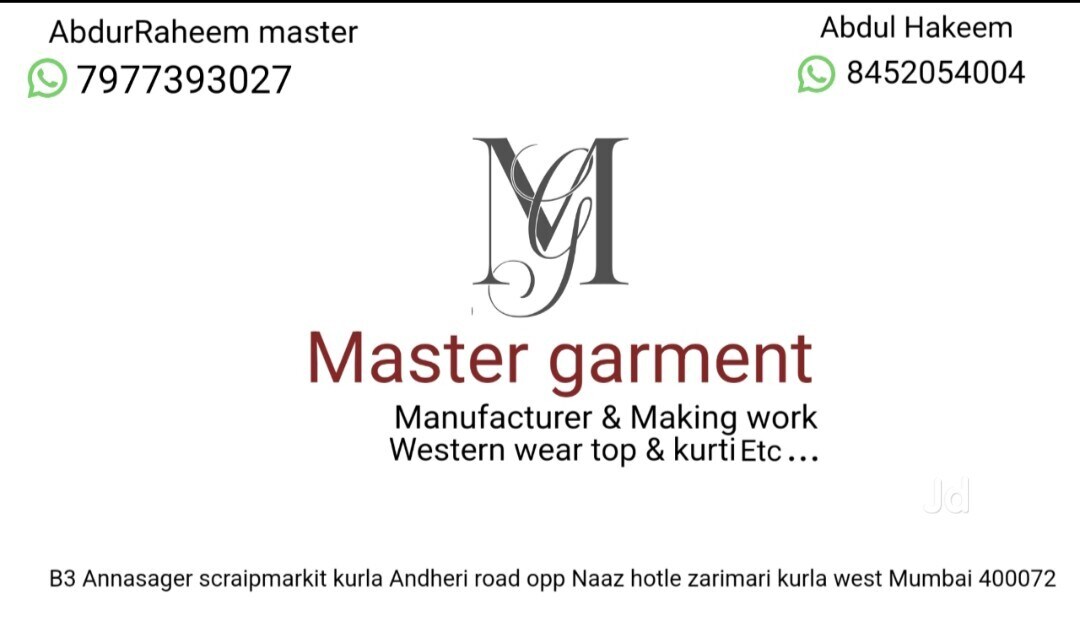 Master Garment (Closed Down) in Sakinaka, Mumbai - Best in Mumbai ...