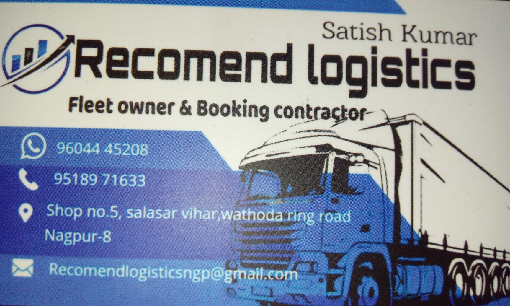 RECOMEND LOGISTICS in Hiwari Layout, Nagpur - Best Transporters in ...