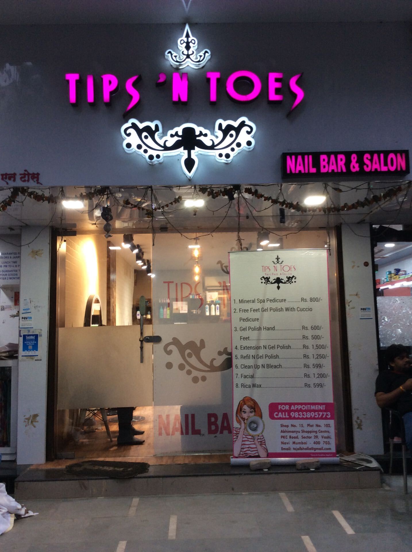tips and toes