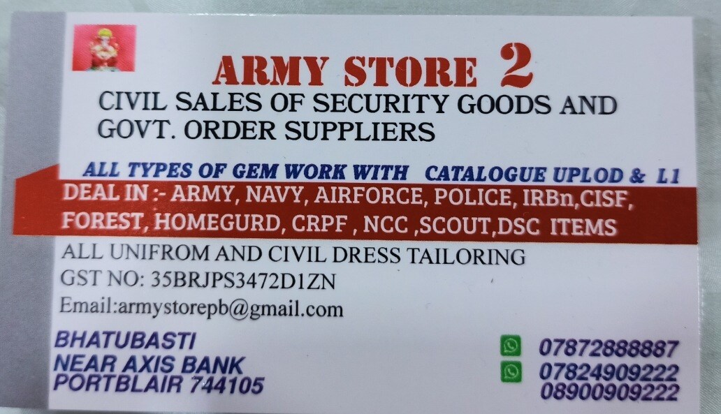 Army Store in Bhathu Basti, Port Blair - Best Military Uniform ...