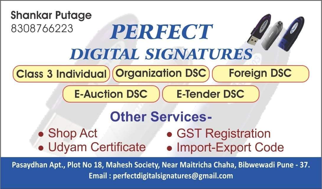 Perfect Digital Signatures in Bibvewadi, Pune - Best Digital Signature ...