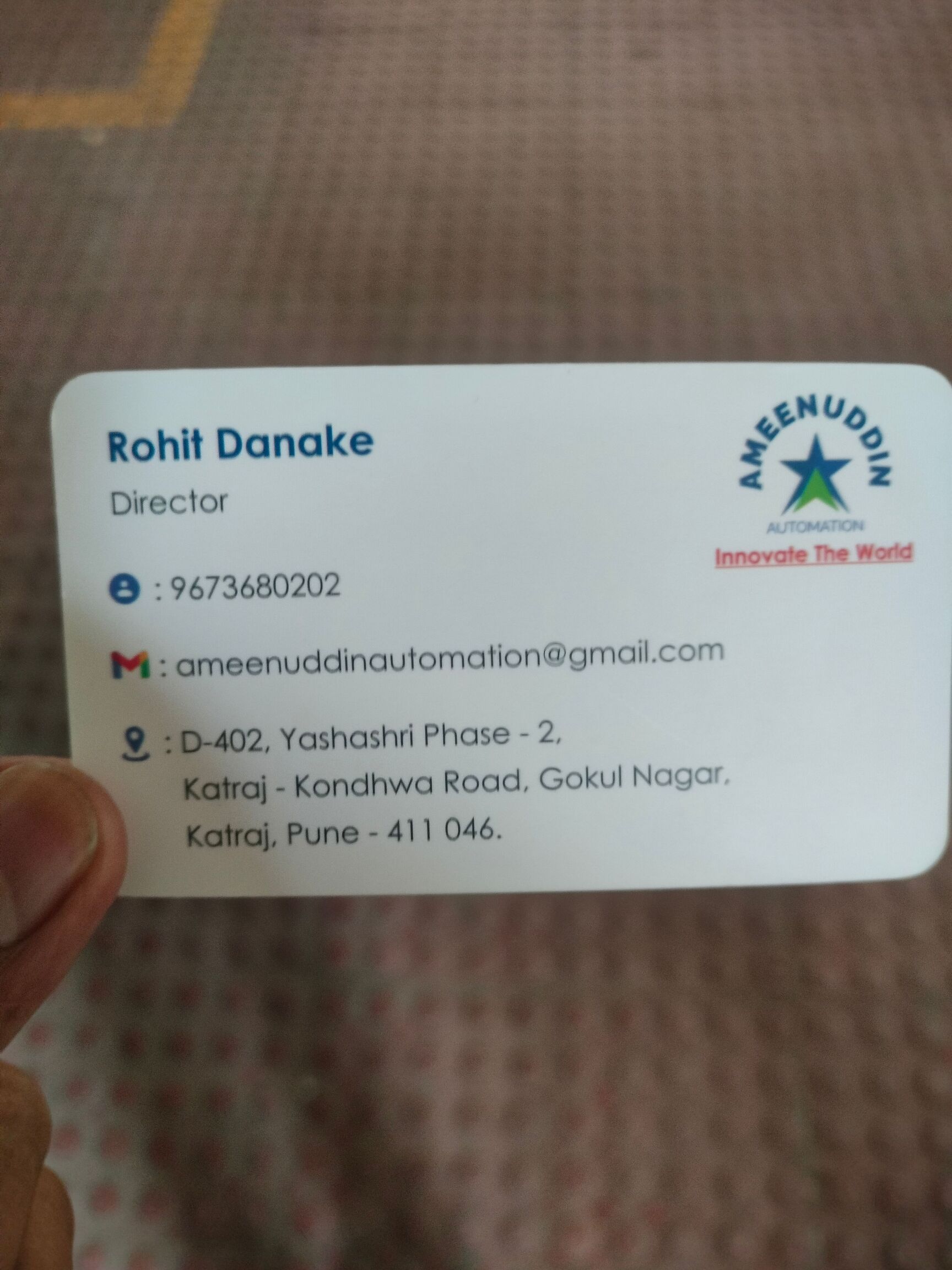 ameenuddin automation in Katraj, Pune - Best Automation Solution ...